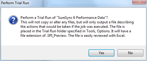 Launching a Trial Run